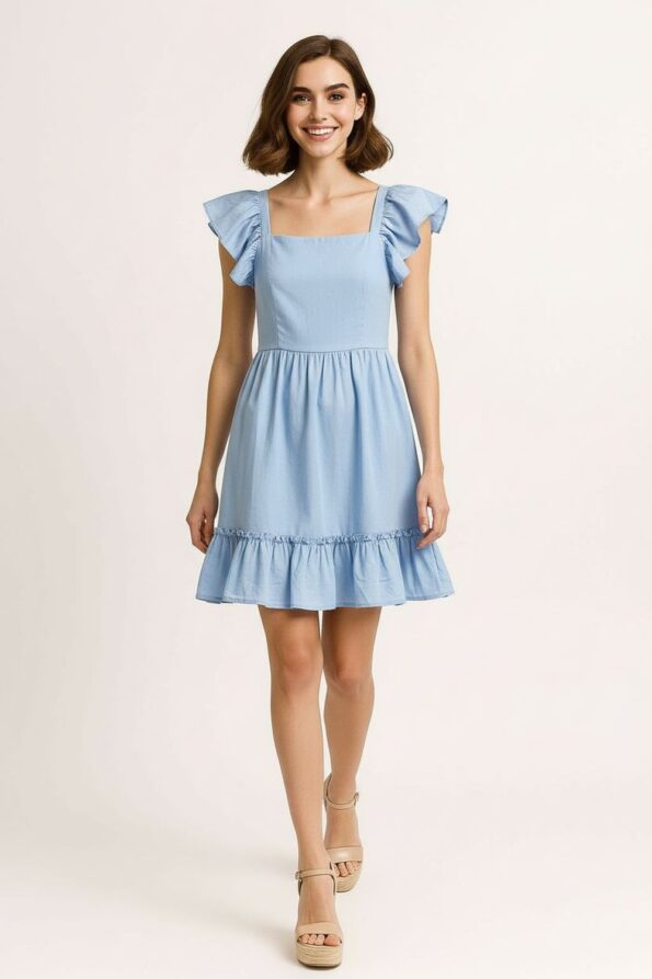 VESTIDO ESCOTE CUADRADO - LAOLA